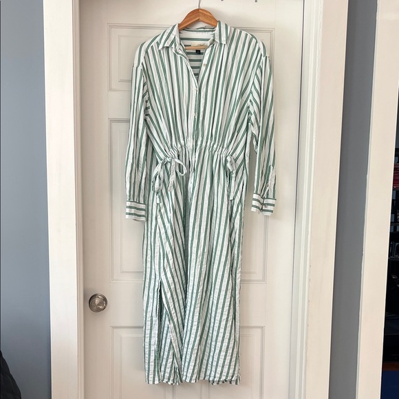 Universal Thread | Dresses | Universal Thread Green And White Striped ...